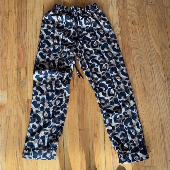 Pants & Jumpsuits | Silky Cheetah Print Pajama Pants | Poshmark